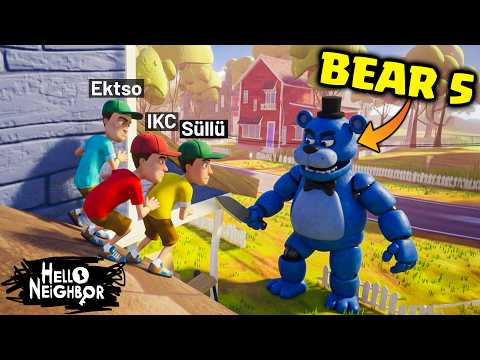 BEAR 5'TEN KAÇMAK İMKANSIZ ÇOK ZOR! - Ekiple Hello Neighbor Project: Bear 5 Modu | Eksto Ömer