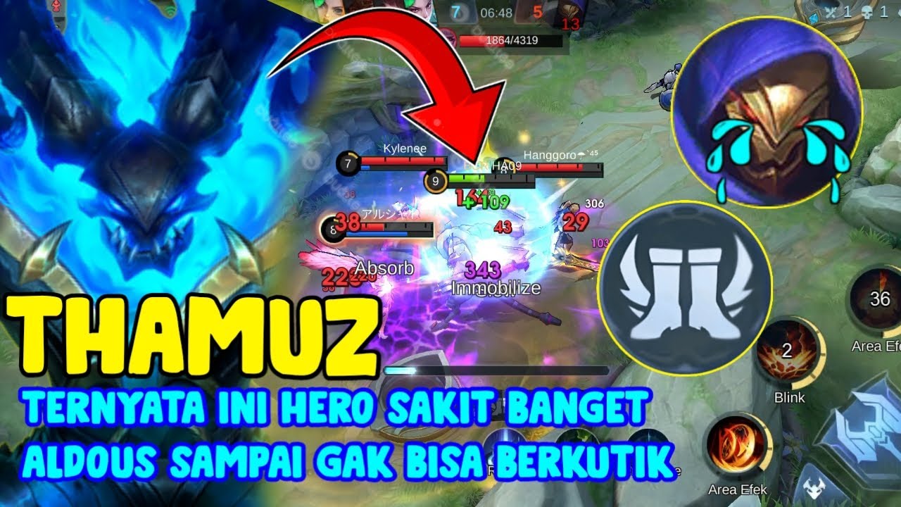 TIPS JAGO THAMUZ || EMBLEM & BUILD TERKUAT DAN TERBARU 2024 - MOBILE ...