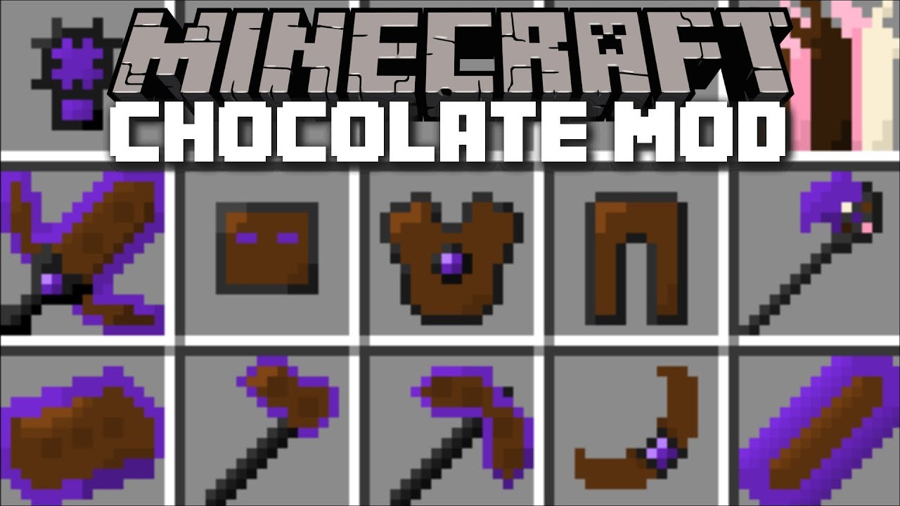 Minecraft CHOCOLATE MOD / EAT ALL THE CHOCOLATE IN THE WORLD AND FIGHT ...