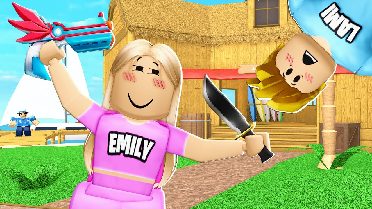 EMILY ÜBERNIMMT MM2 in ROBLOX! - YouTube