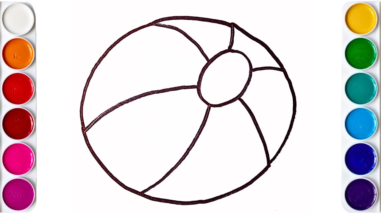 HOW TO DRAW CUTE AND EASY BALL| Easy drawing for kids - YouTube