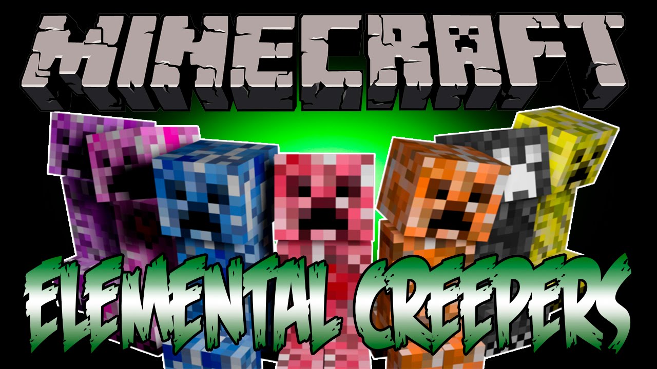Elemental Creepers Mod | Minecraft 1.7.10 / Todos a cubierto!!! - YouTube