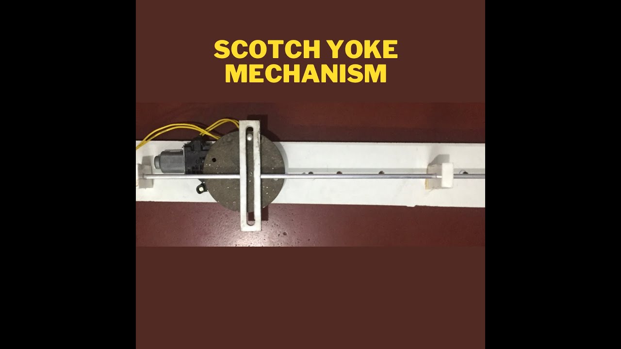 Scotch yoke mechanism DIY. - YouTube