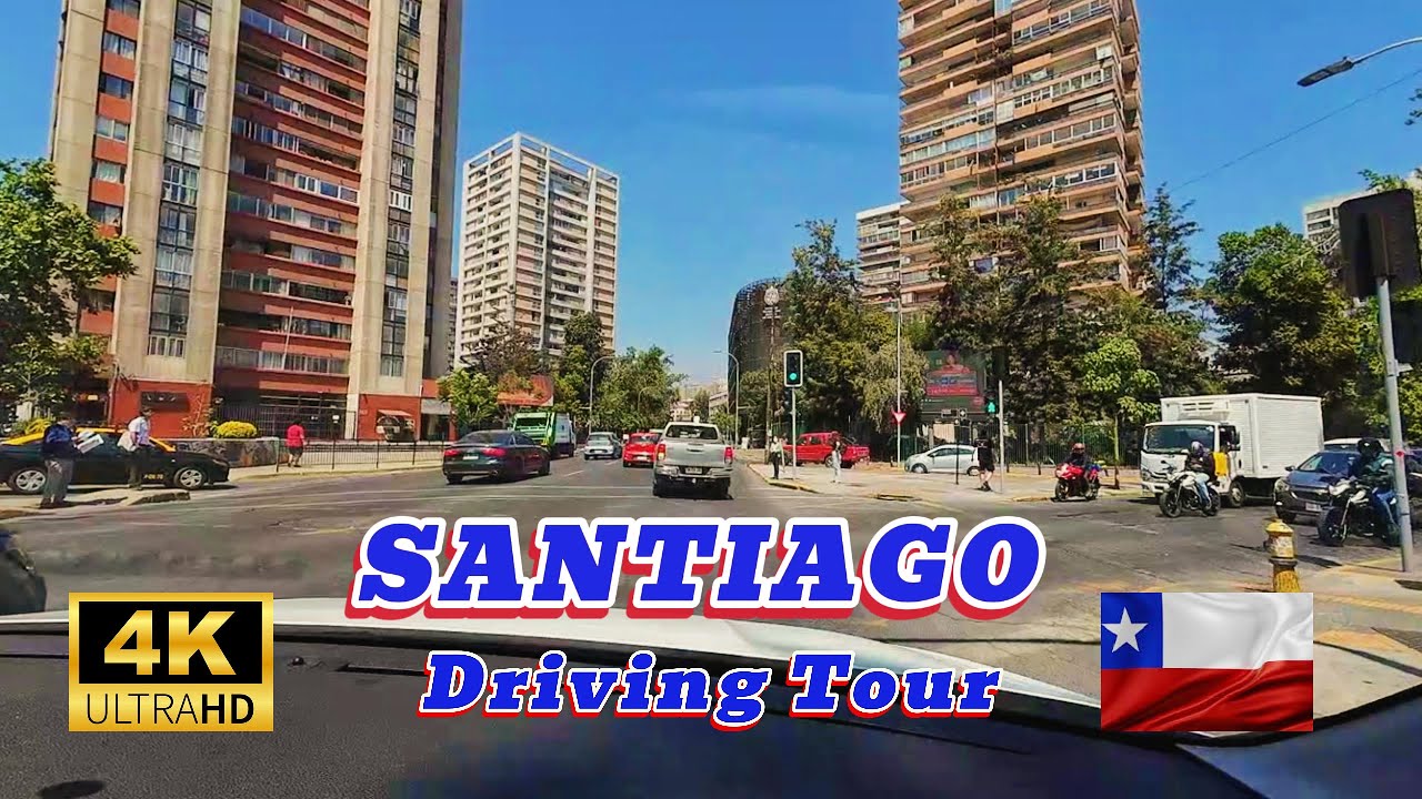 Santiago Downtown Driving tour | Chile | 4K - YouTube