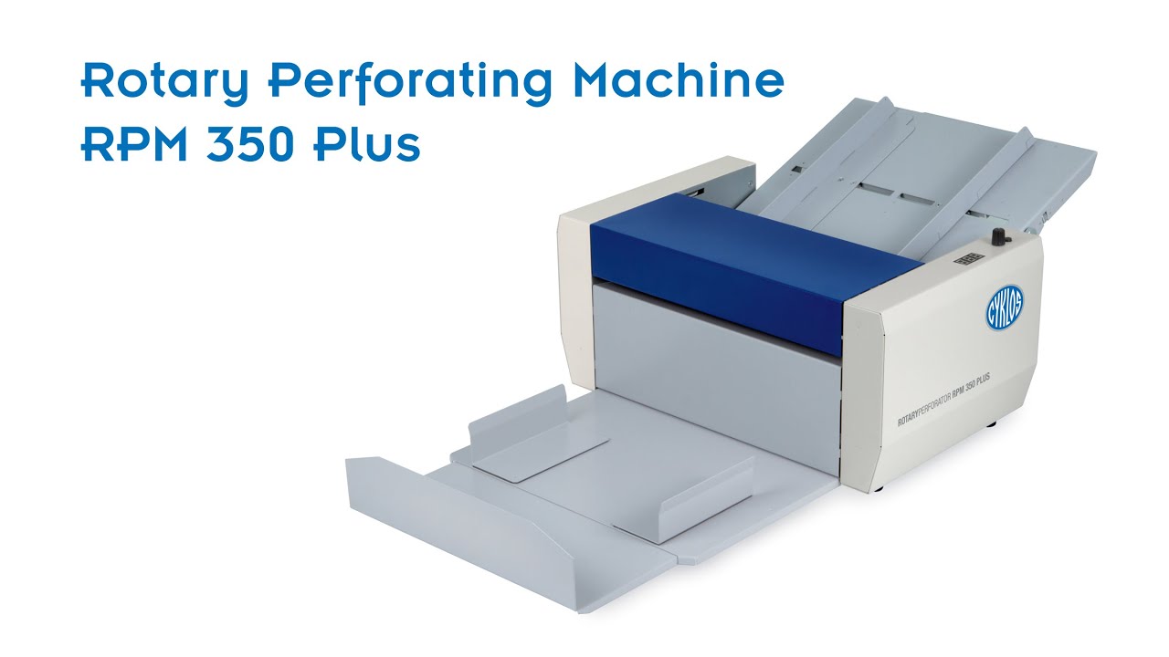 Rotary Perforating Machine RPM 350 - YouTube