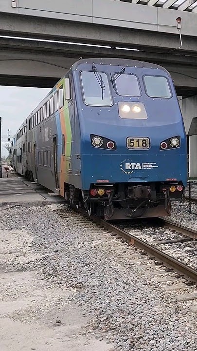 Tri-Rail Hyundai Rotem Bi-level Cab Car #518 K2H Horn (Crossing Sequence) (short honks) #shorts ...