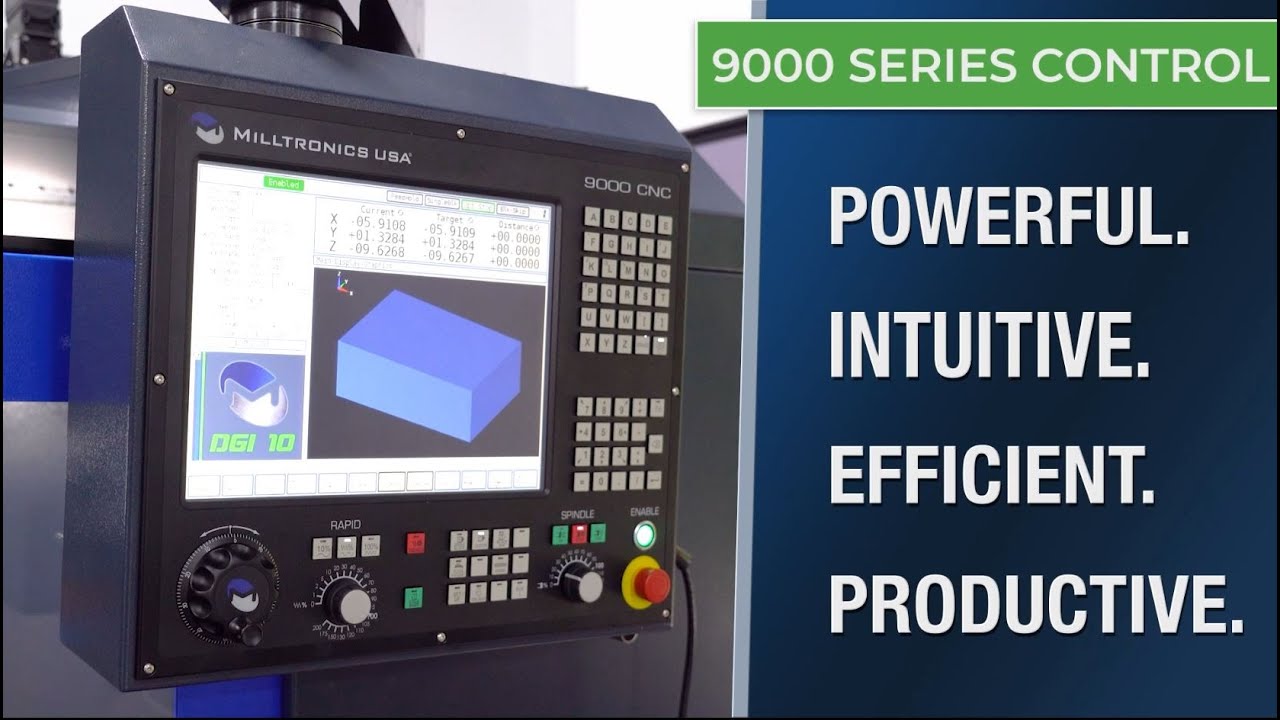 The Milltronics 9000-DGI CNC Control Overview - YouTube