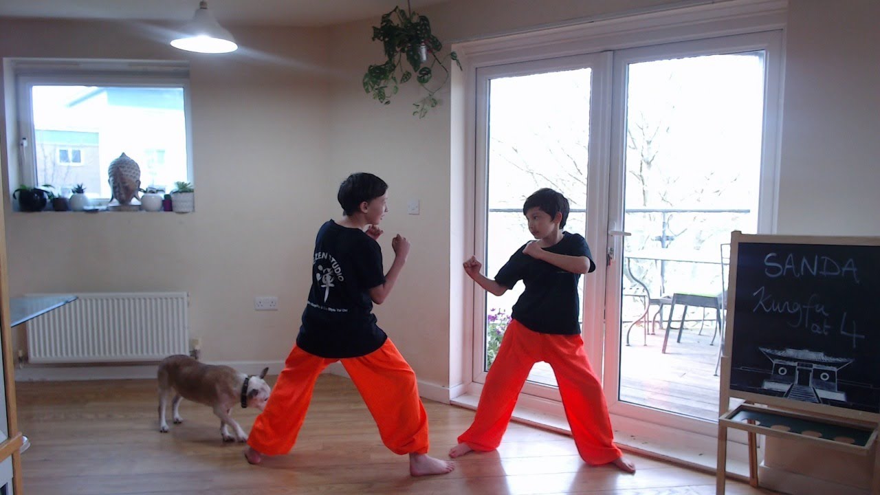 Kungfu at 4 Kids Sanda Training Chinese Kickboxing - YouTube
