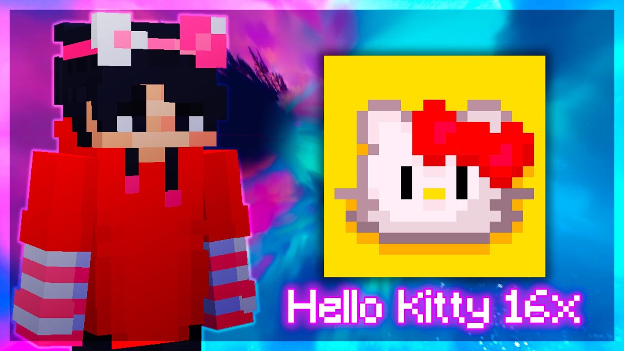JUGUE BEDWARS con UN TEXTURE PACK de Hello Kitty 😻 - YouTube