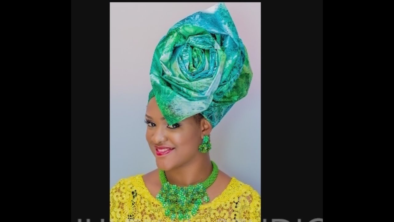 How to tie Avant garde - African Head Gear Gele Tutorial - YouTube