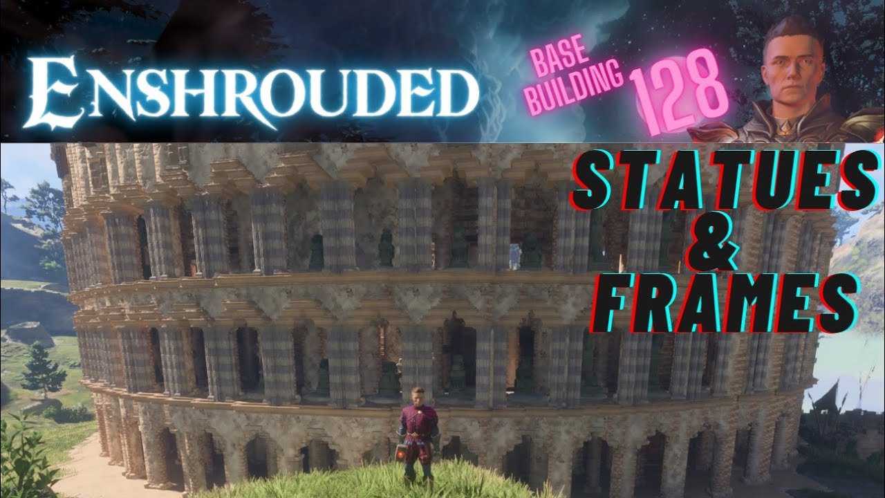 Enshrouded | Decorating the outside of Hillock Arena by adding statues ...