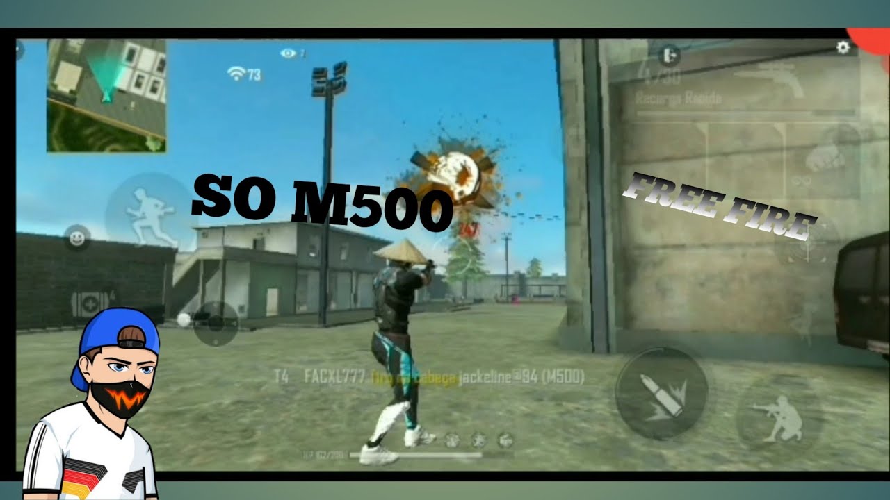 SO TIRO DE M500...FREE FIRE - YouTube
