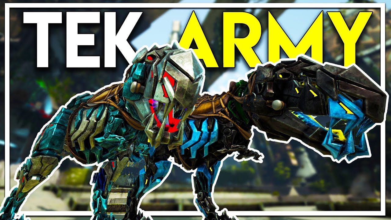 MAX LEVEL TEK REX TAME & TRIPLETS?!?!?! (Ark Extinction DLC Gameplay Ep ...