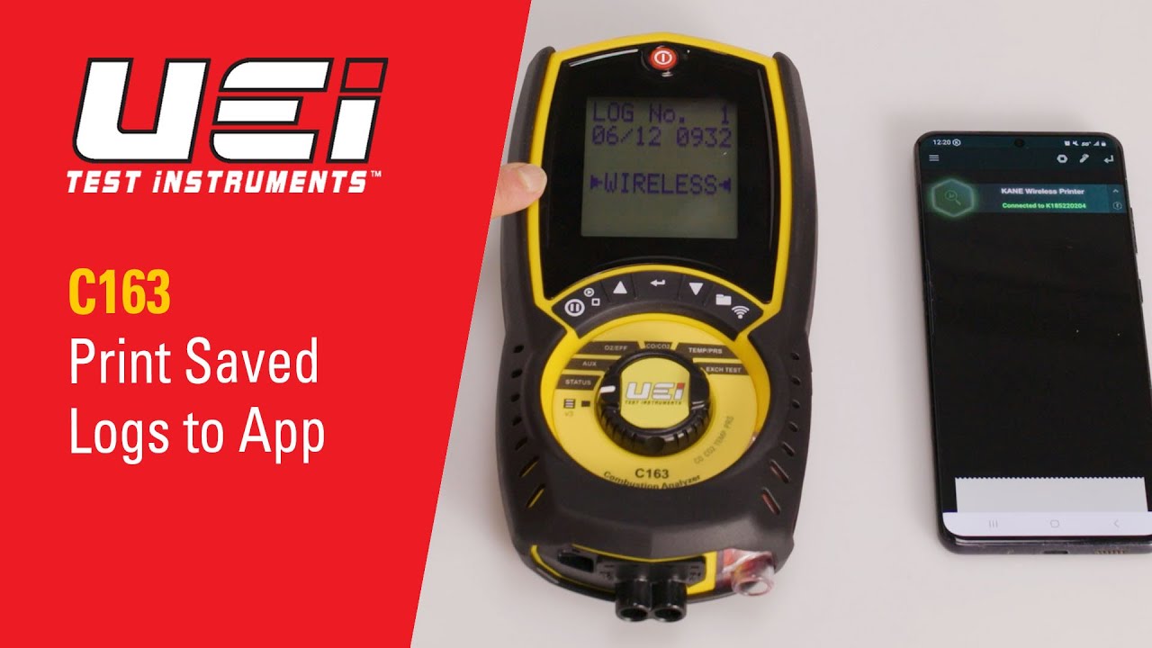 UEi C163 Printing To App - YouTube