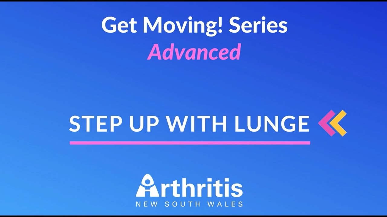 Get Moving! Exercise Series: Advanced 9. Step Up with Lunge - YouTube