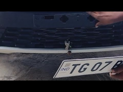 HSRP NUMBER PLATE FITTING - YouTube