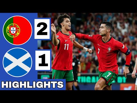 🔴Portugal vs Scotland (2-1) Extended HIGHLIGHTS | Ronaldo Winning GOAL | UEFA Nations League