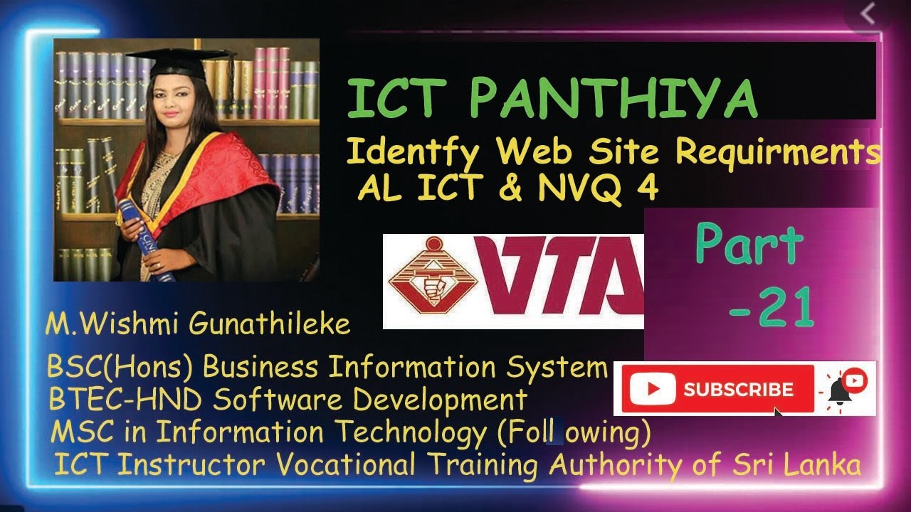 WEB DESIGN IN SINHALA PART 21 WEBSITE REQUIREMENT & INTRODUCTION ICT Panthiya - YouTube