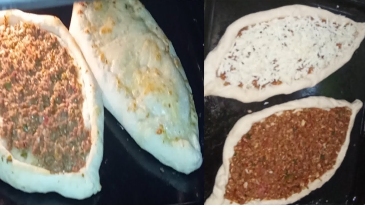 Turkish Pizza (pide) Recipe Mince Stuffed Pizza|Fatayer Recipe by ...