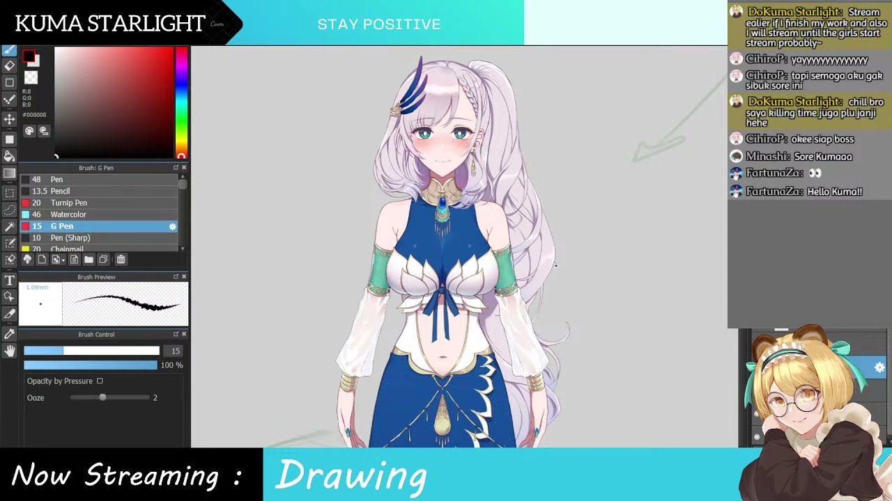 [Drawing] Drawing Pavolia Reine in swimsuit? (let be halu a bit) - YouTube