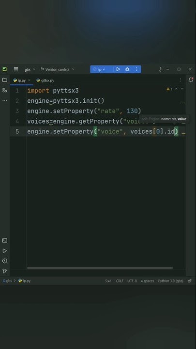 text to speech in python #coding #pythontutorial #python #code - YouTube