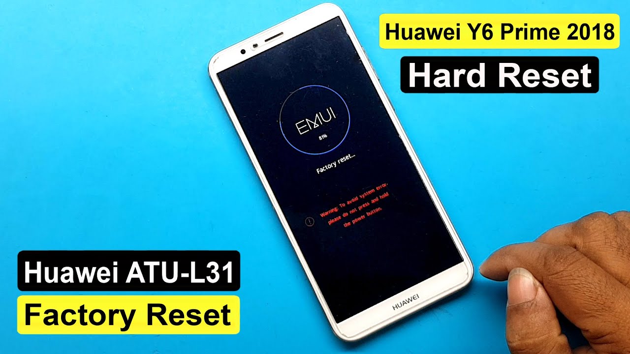 Huawei Y6 Prime 2018 Hard Reset | Huawei ATU-L31 Hard Reset | Huawei Y6 ...