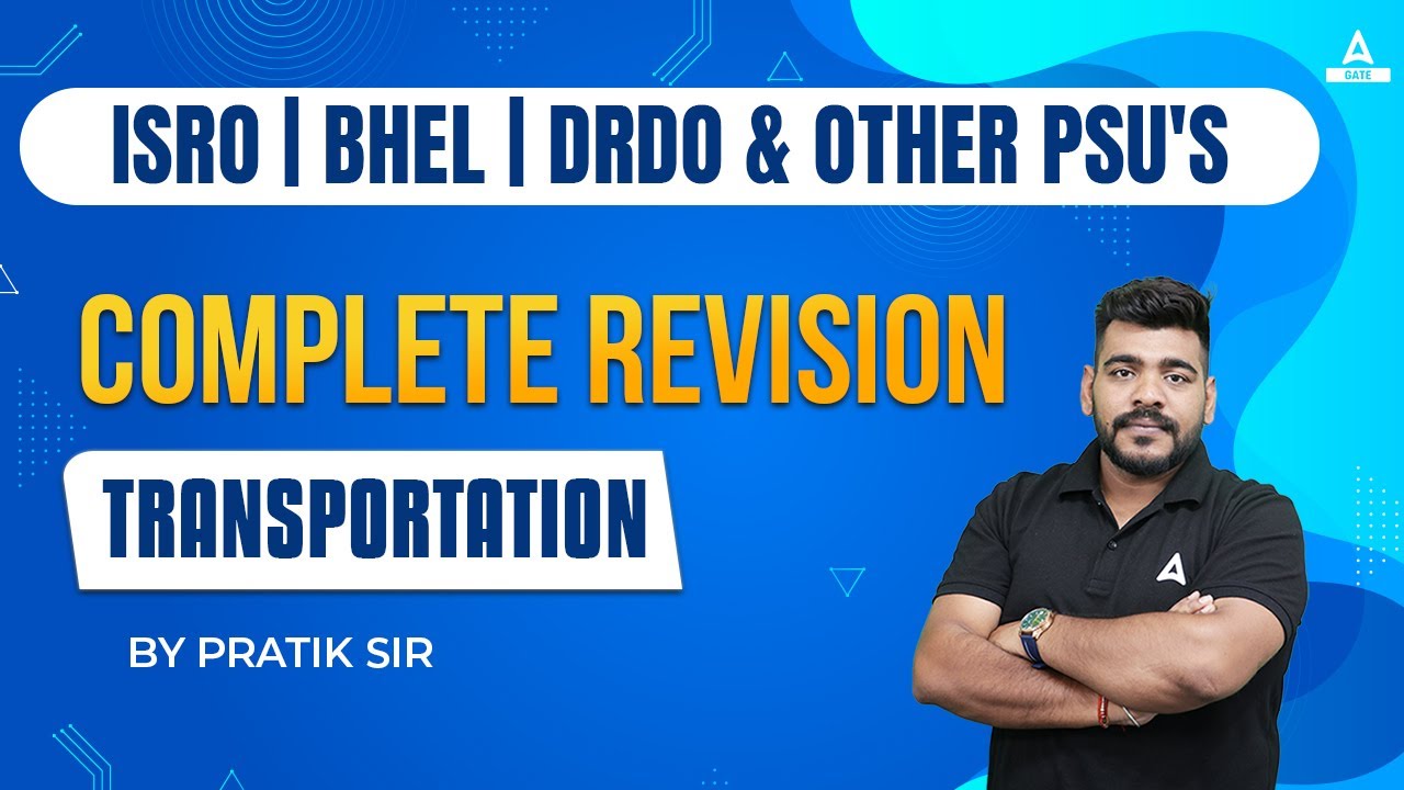 Transportation Engineering Marathon Class in Civil Engineering | PSU ...