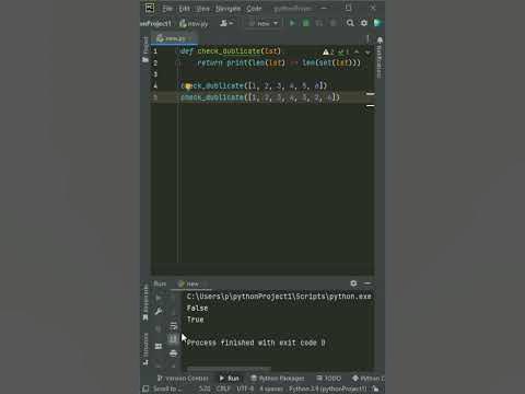 Check dublicate #pythonprojects #pythonprogramming #shorts - YouTube