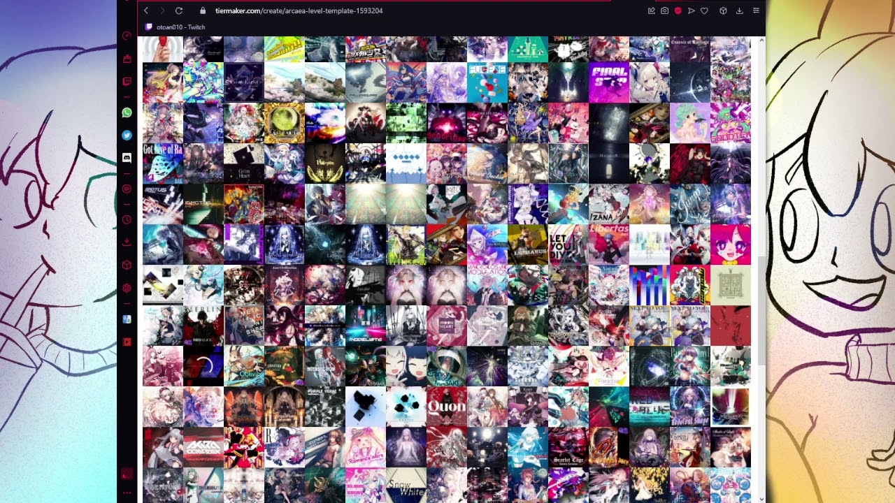 Arcaea chart tier list! - YouTube