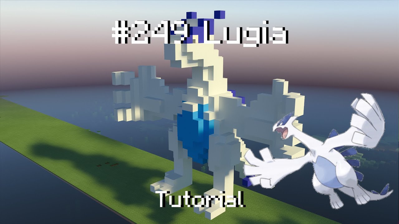 How to build a pokemon Lugia statue in minecraft (Tutorial) - YouTube
