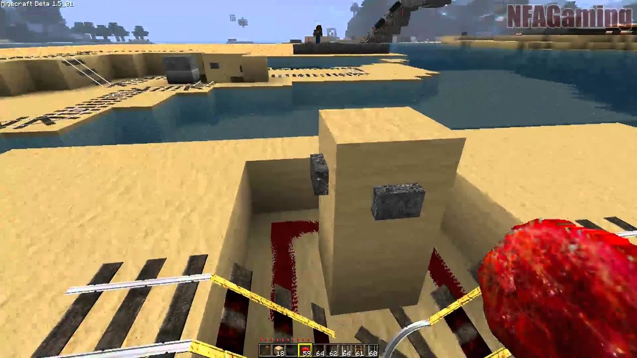 Minecraft - Powered Rails Tutorial: 3-Way Intersection [Part 4] - YouTube