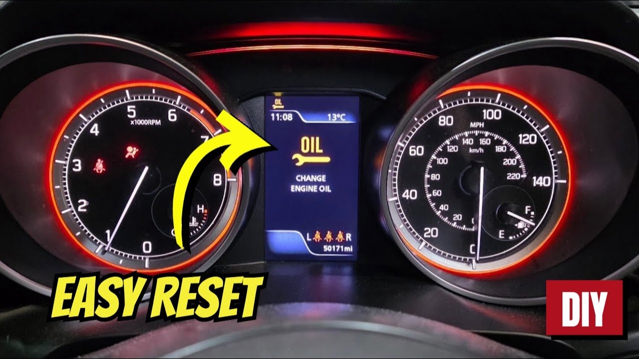 Suzuki Swift Oil Change & Reset Spanner Light - YouTube