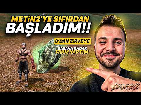 EFSUN NESNESİ SATILMAYAN SERVERE SIFIRDAN BAŞLADIM !!! SABAHA KADAR FARM | Metin2 - Legend2