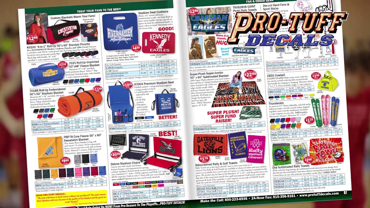 Pro-Tuff Decals Sports Fundraising Opportunities - YouTube