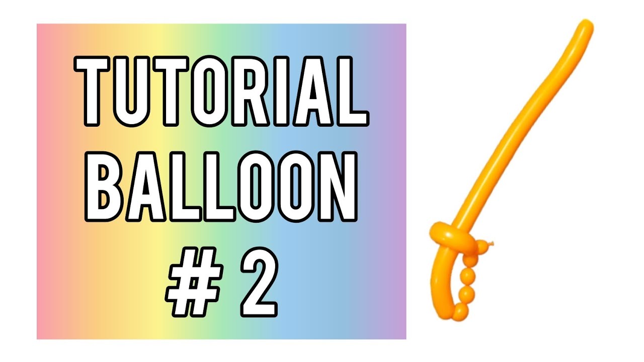 CARA MEMBUAT BELON BENTUK PEDANG 1 | TUTORIAL - YouTube