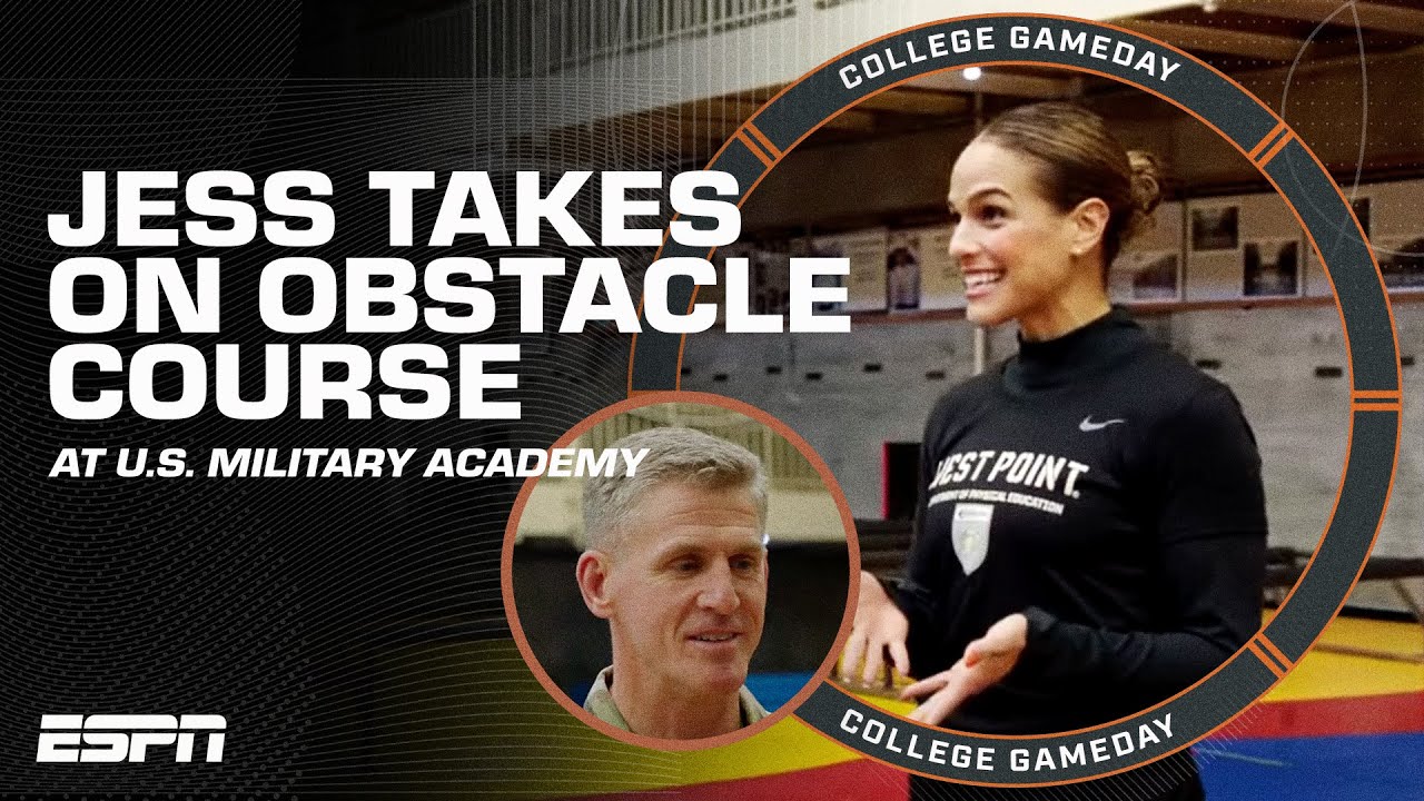 Jess Sims takes on U.S. Military Academy obstacle course 🪖 | College ...