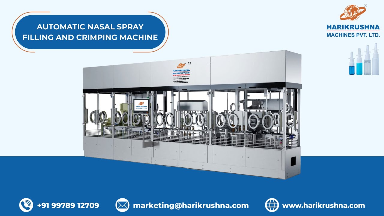 NASAL SPRAY FILLING & CRIMPING MACHINE - YouTube