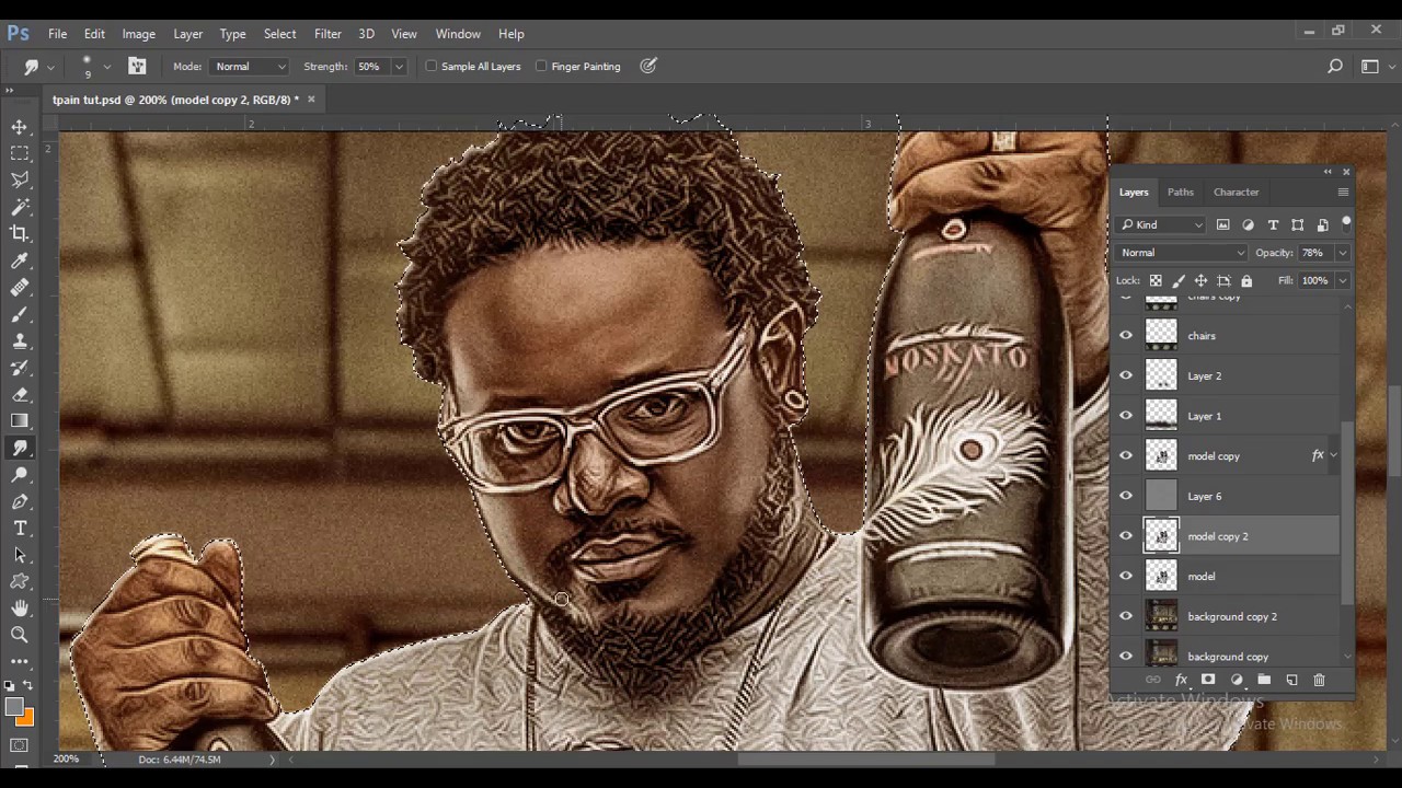 How To Make a Mixtape Cover In Photoshop | T.Pain - Open Bar ...