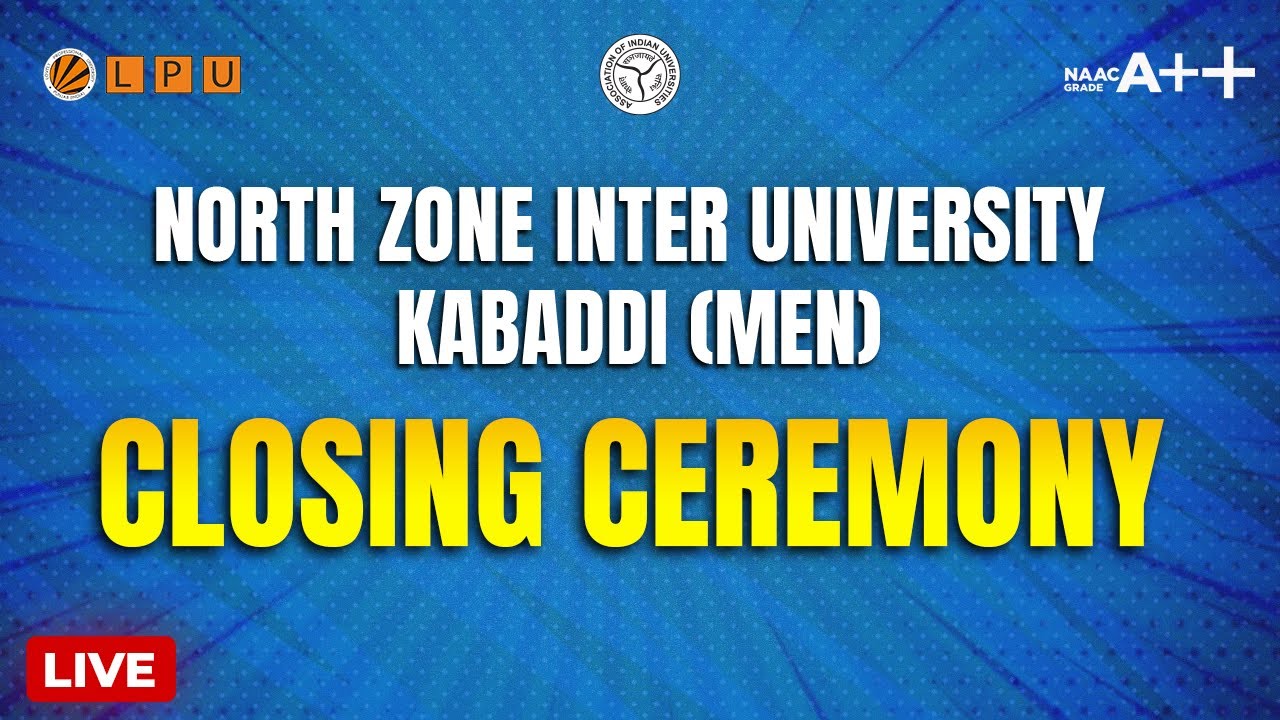 Closing Ceremony and Prize Distribution | NZIU Kabaddi Championship ...