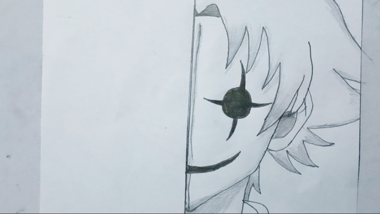 how to draw Ayanokoji Kiyotaka Half Masked Face | Easy COTE Drawing ...