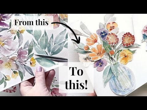 Try this with your old paintings! Everything looks better cut up - YouTube