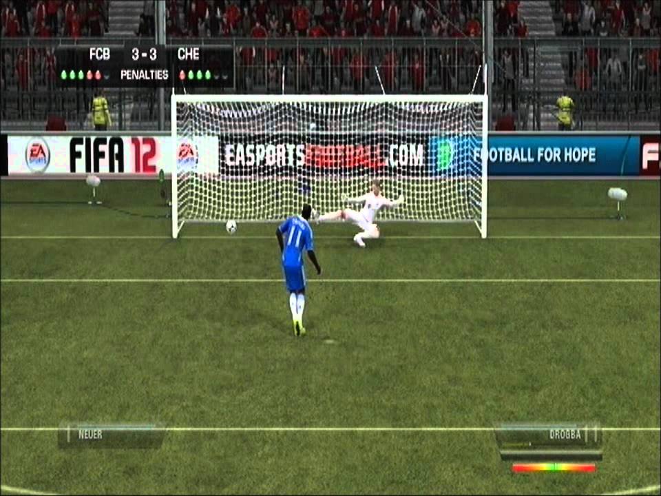 Drogba Penalty, UCL Final 2012 FIFA 12 Version 2 - YouTube