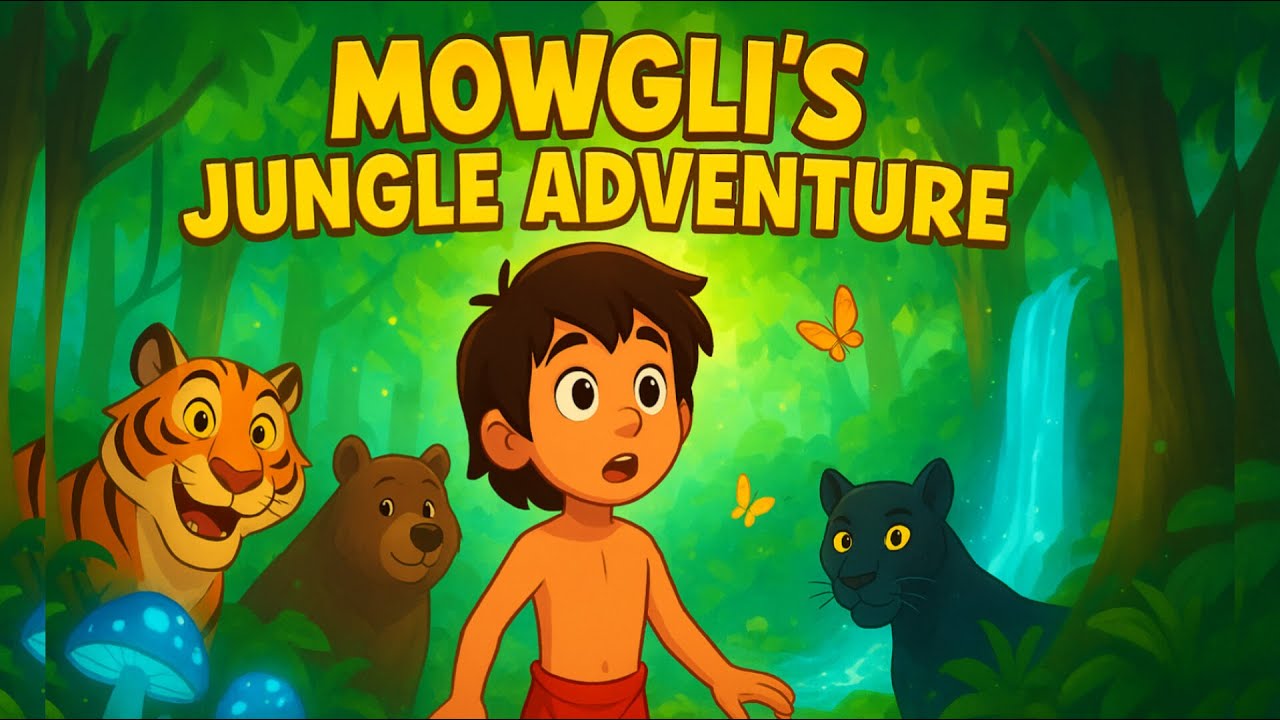 Mowgli's Jungle Adventure | The Jungle Book Animated Story for Kids ...