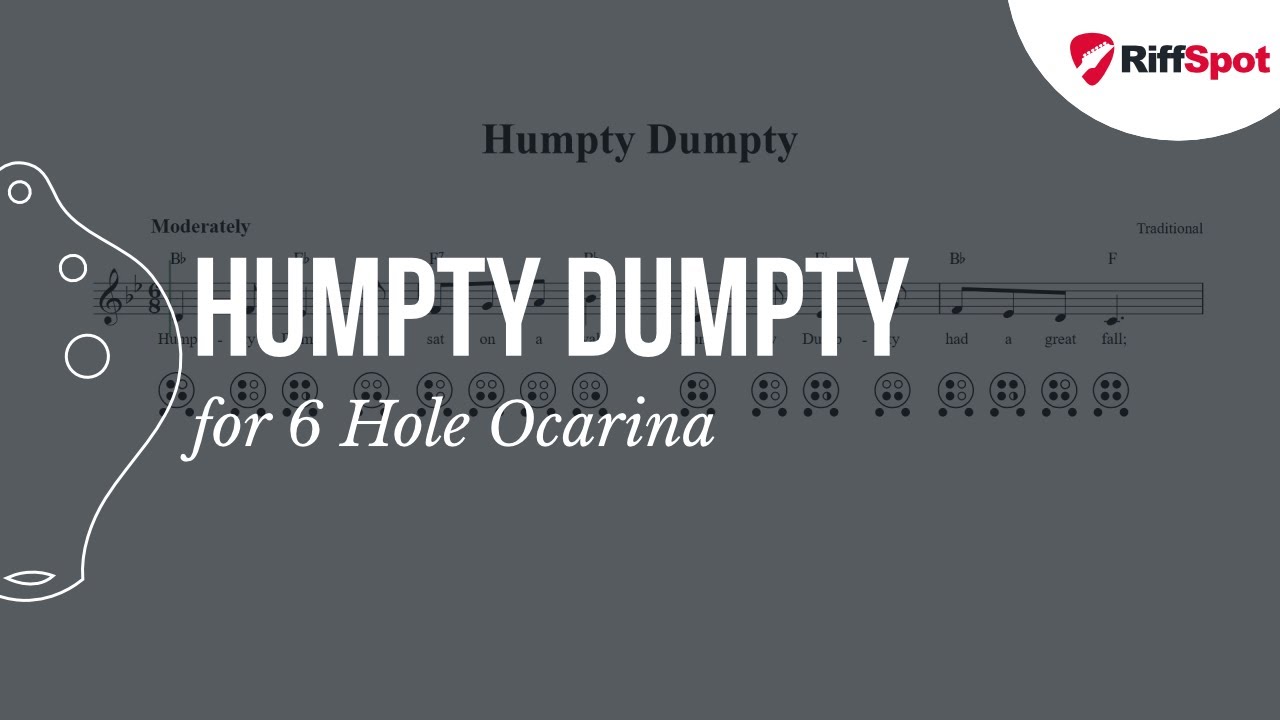 Humpty Dumpty 6 Hole Ocarina Tab - YouTube