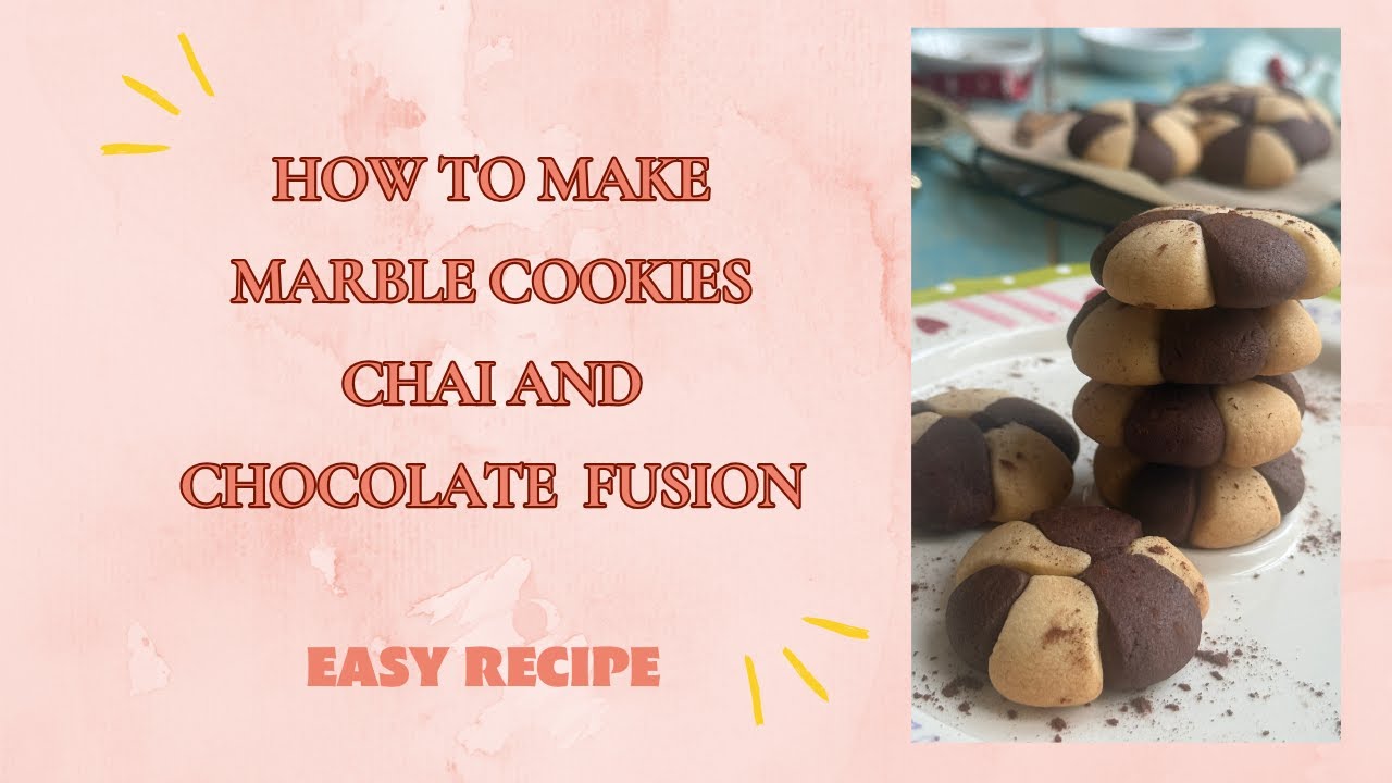 How to Make Marble cookies chai and chocolate fusion. - YouTube