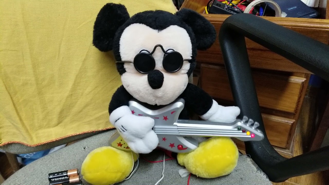Ditoys Knockoff rocking mickey mouse-partially repaired - YouTube