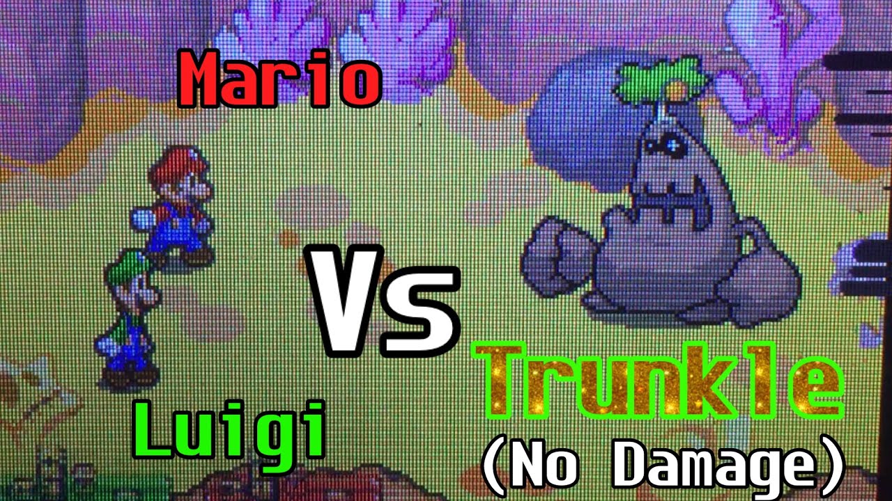Mario & Luigi - Superstar Saga [Boss 11] Trunkle (No Damage) - YouTube