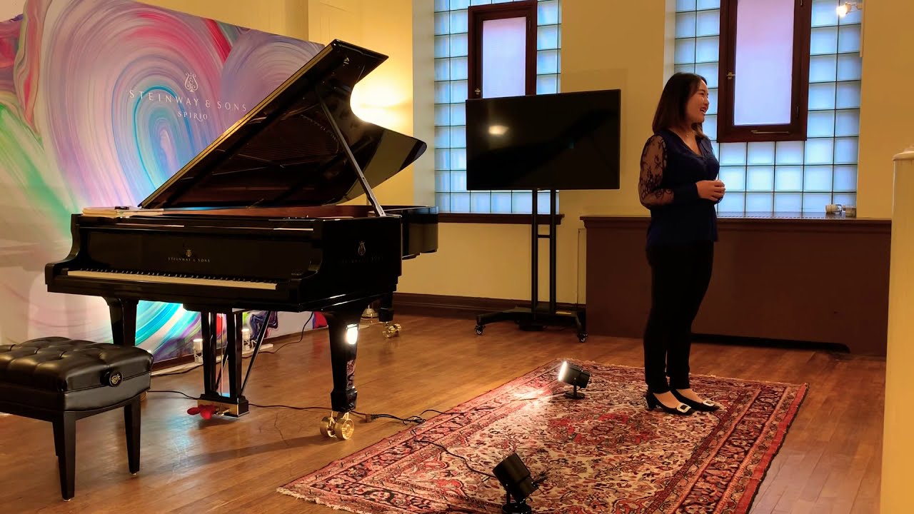 Demonstrating the Spirio player piano system at Steinert Hall in Boston ...