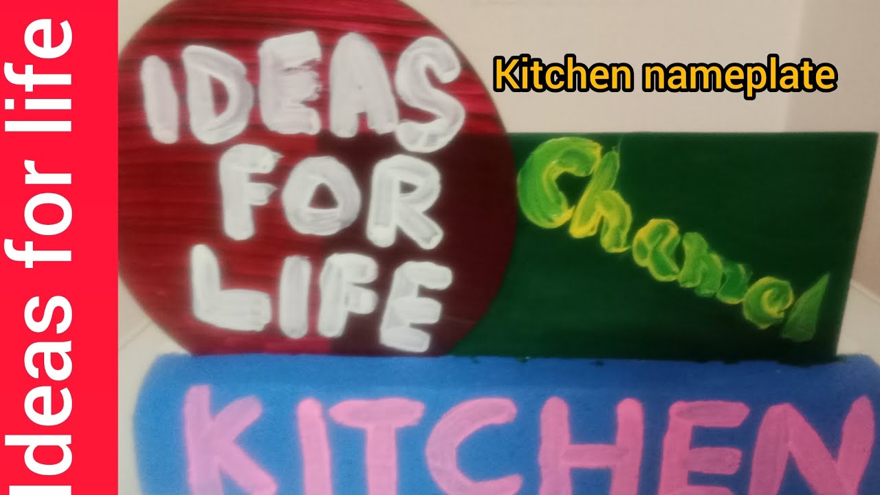 kitchen nameplate ideas by ideas for life #nameplates #ideas - YouTube