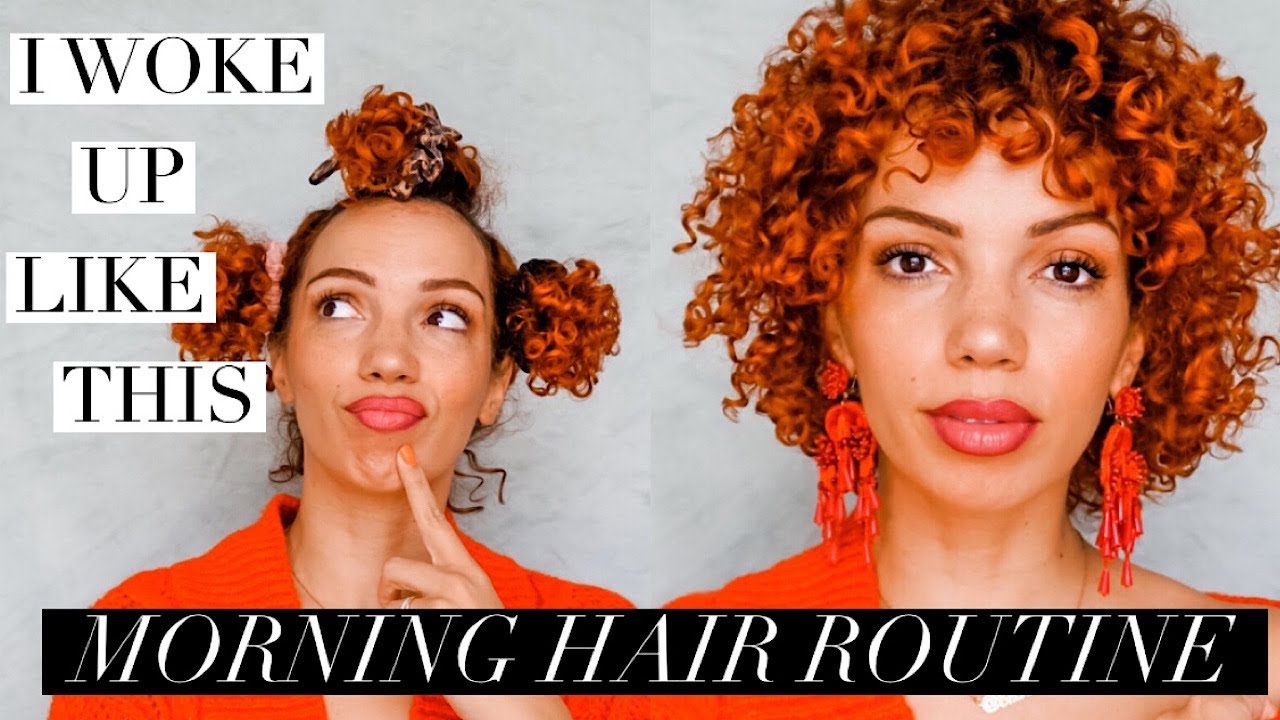 5 DAYS OF CURLS ( DAY FIVE ) SECOND DAY CURLS MORNING ROUTINE ( ON FINE ...